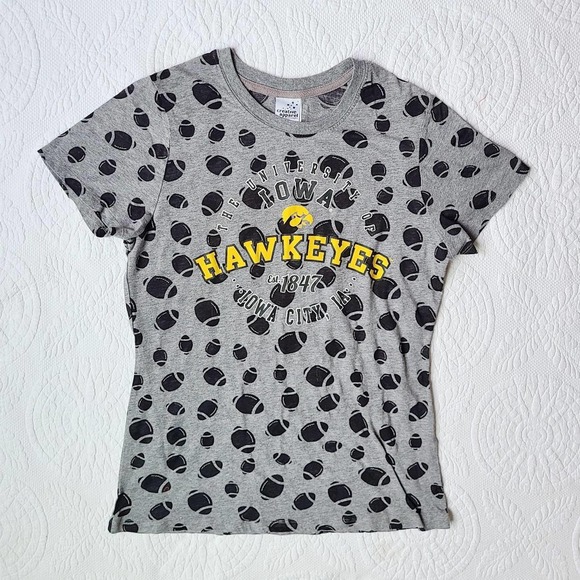 Creative Apparel | Tops | Iowa Hawkeyes Gray And Black Tee | Poshmark